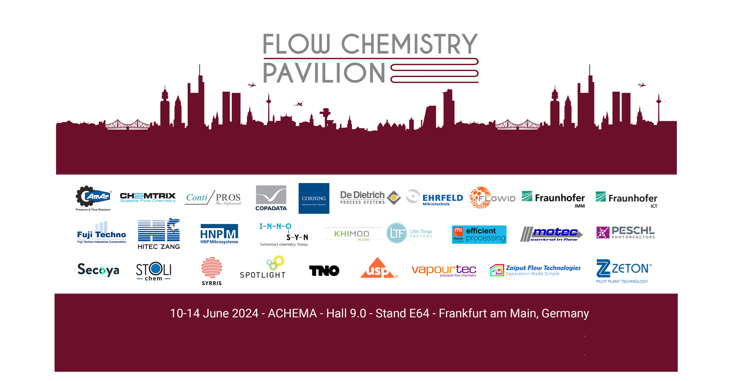 ACHEMA 2024 'Flow Chemistry Pavilion' - Doors Open 10th to 14th June ...